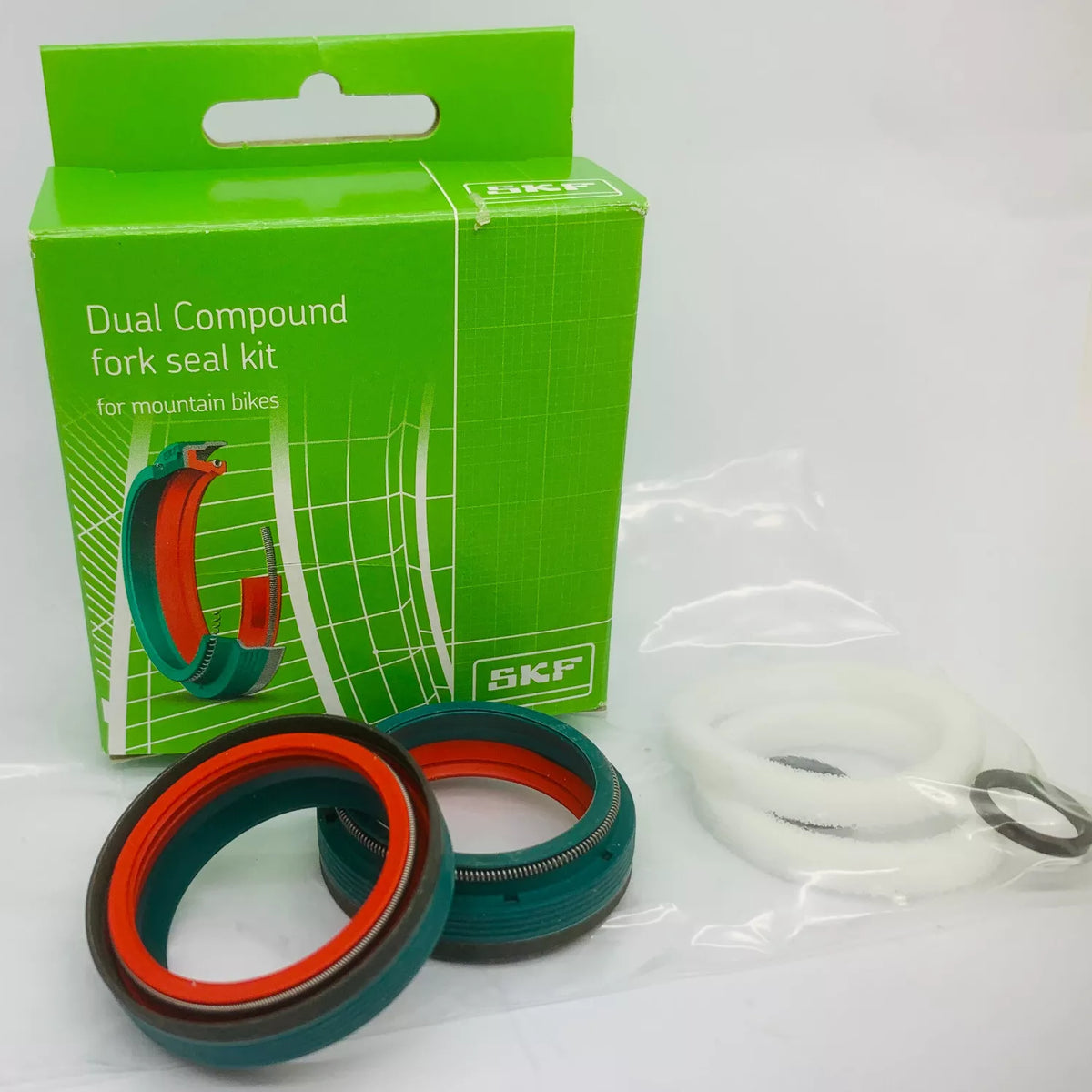 SKF 35mm Dual Compound Rockshox Fork Seals Pike Lyrik - MTBDUAL35RN – Total Bleed Solutions