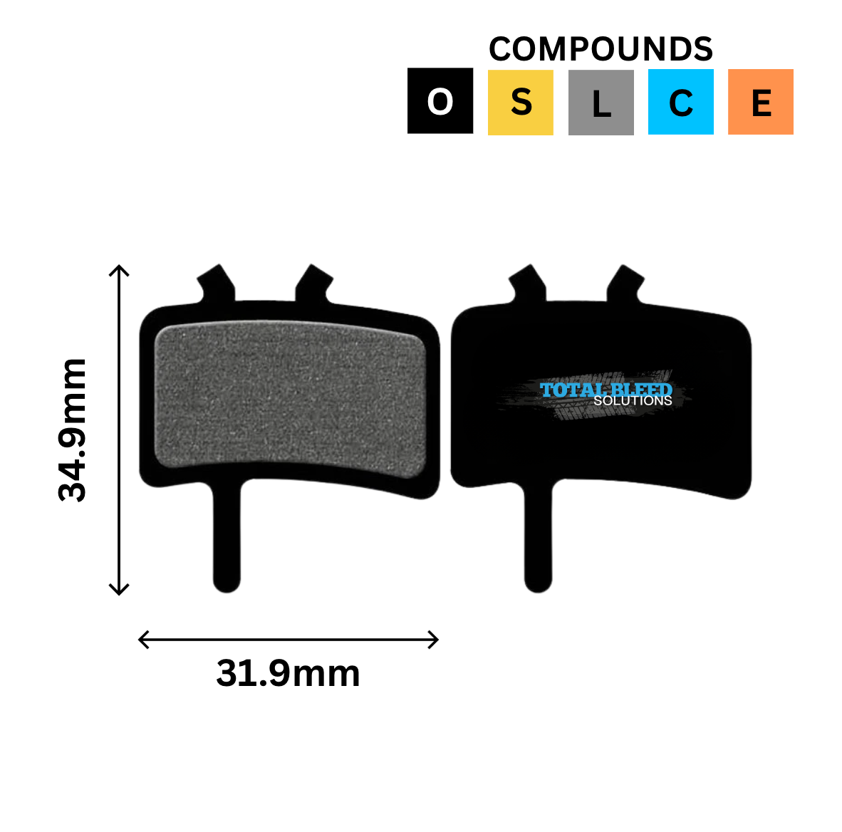 Promax DSK-905 907 Hornet Capsule Disc Brake Pads by TBS – Total Bleed ...