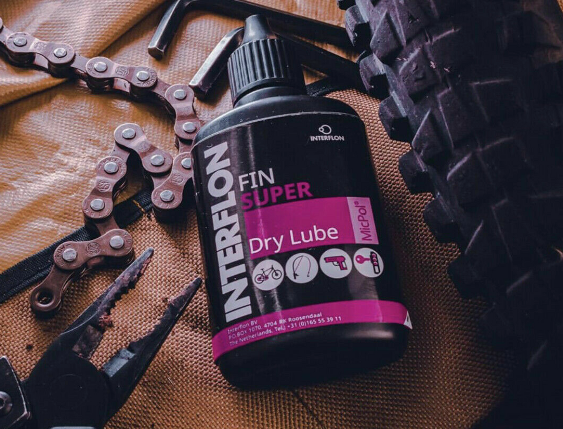 Interflon Fin Super Dry Lube 50ml Dropper Bottle (Chains, Gears and mo ...
