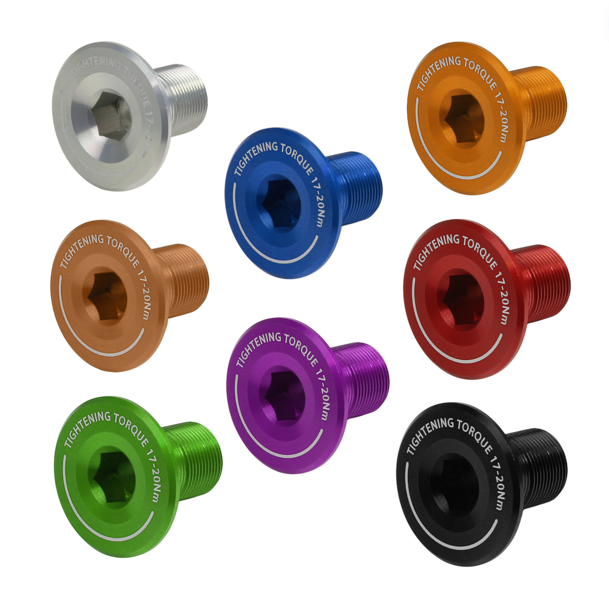 Hope Crankset Shaft End Cap. Crank Bolt: Various Colours - HC105-28 ...