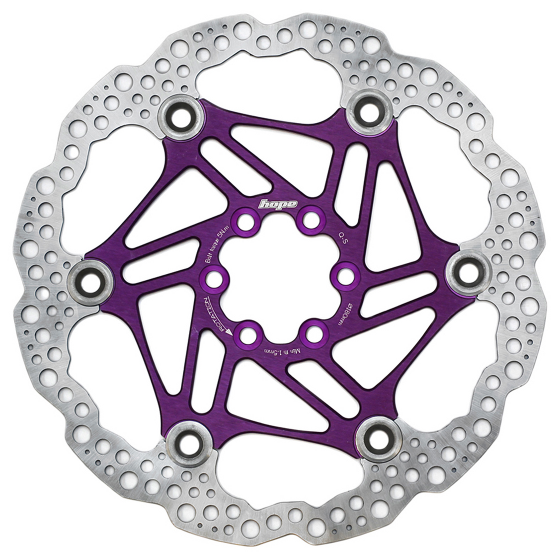Hope Floating Disc Brake Rotor. 6 Bolt. 140mm 203mm 220mm. All Colours ...