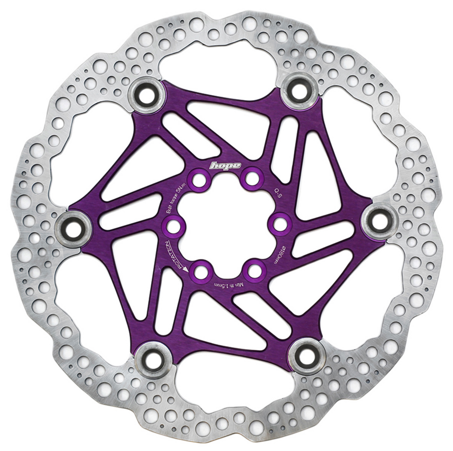 Hope Floating Disc Brake Rotor. 6 Bolt. 140mm 203mm 220mm. All Colours ...